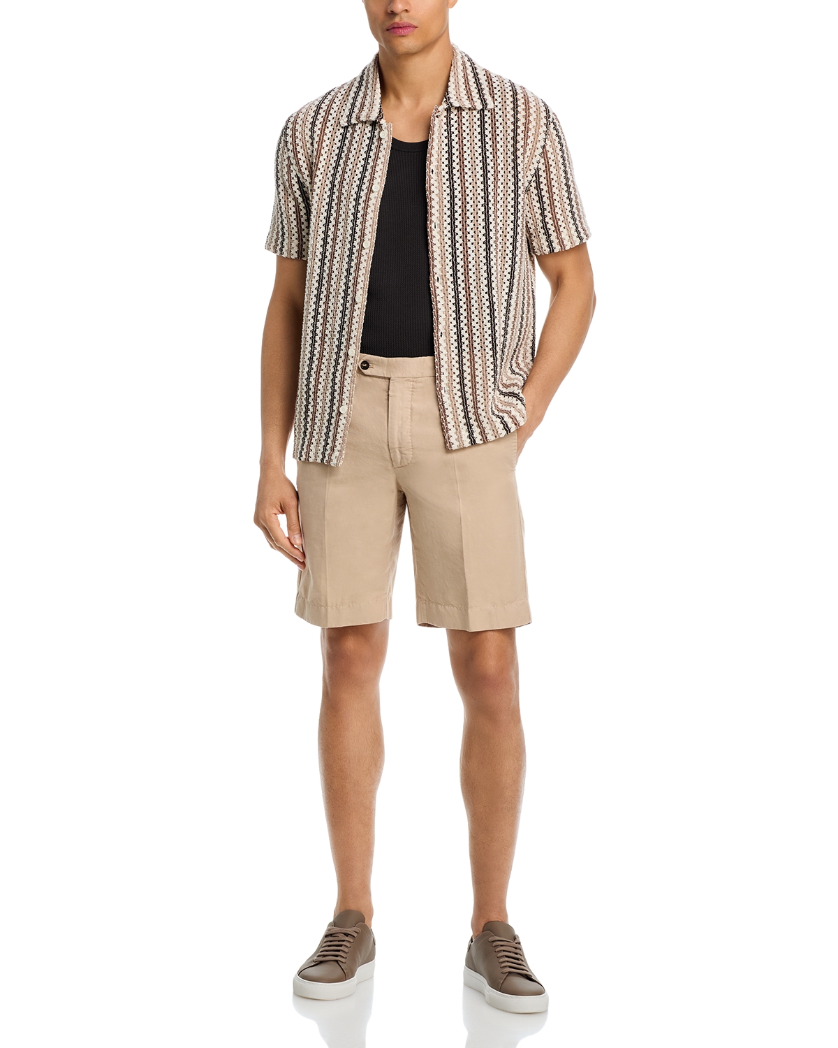 SLOWEAR Incotex Linen & Cotton Garment-Dyed Chino Shorts